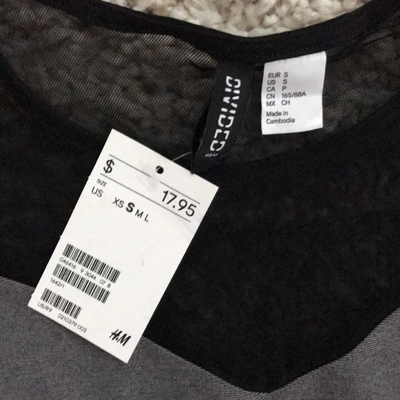 H&M | Dresses | Hm Dress With Sheer Panelscutouts | Poshmark